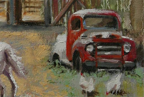 SOLD The Old Place, Rural Countryside America Barn By Internationally Renown Artist Yary Dluhos