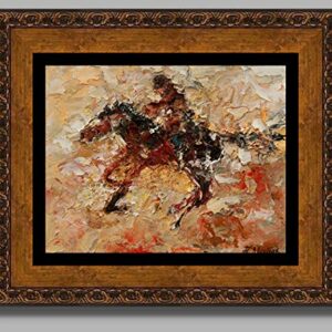 SOLD The Rider, Equine Western Horse By Internationally Renown Artist Andre Dluhos