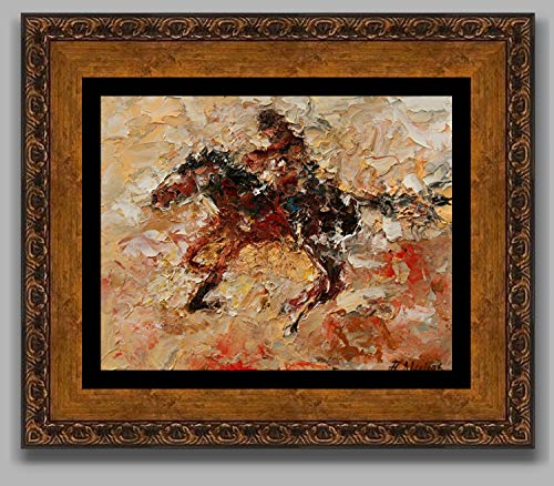 SOLD The Rider, Equine Western Horse By Internationally Renown Artist Andre Dluhos