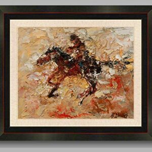 SOLD The Rider, Equine Western Horse By Internationally Renown Artist Andre Dluhos