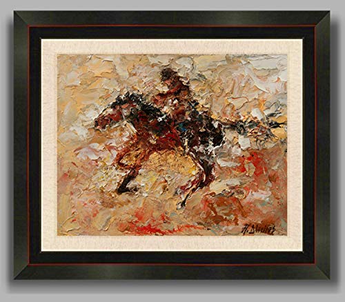 SOLD The Rider, Equine Western Horse By Internationally Renown Artist Andre Dluhos