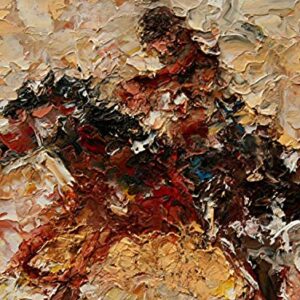 SOLD The Rider, Equine Western Horse By Internationally Renown Artist Andre Dluhos