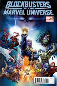 blockbusters of the marvel universe #1 vf ; marvel comic book | thanos