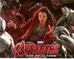 elizabeth olsen signed autographed avengers age of ultron photo