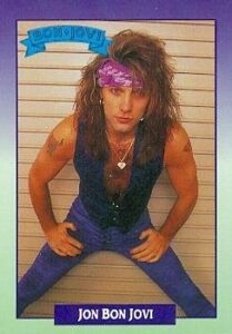 jon bon jovi trading card (bon jovi) 1991 brockum rockcards #175