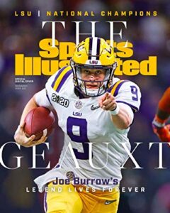 joe burrow 8×10 sports illustrated cover lsu tigers geauxt poster print photo