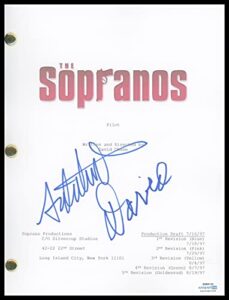 david chase & aida turturro”the sopranos” autograph signed pilot episode script acoa