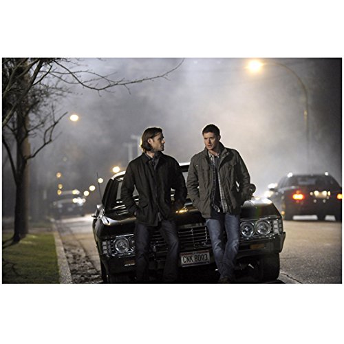 Supernatural Jared Padalecki as Sam Winchester and Jensen Ackles as Dean Winchester Sitting Together 8 x 10 Inch Photo