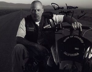 david labrava in person signed photo as happy from sons of anarchy