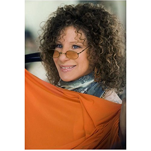 Meet the Fockers 8x10 Inch Photo Barbra Streisand Orange Scarf Glasses Low on Nose kn