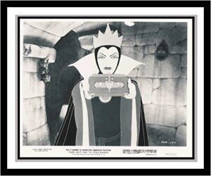 “snow white and the seven dwarfs” the queen with the heart box. lobby card publicity still – walt disney