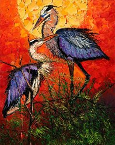 blue herons, limited edition, signed and numbered print