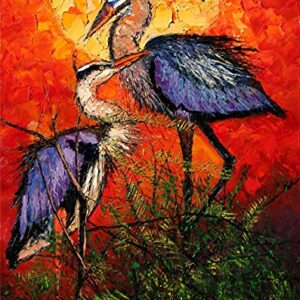 Blue Herons, Limited Edition, Signed and Numbered Print