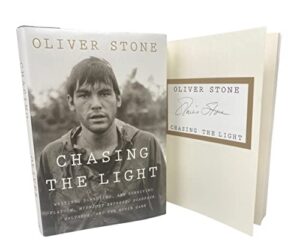 oliver stone signed chasing the light hardcover book platoon scarface coa