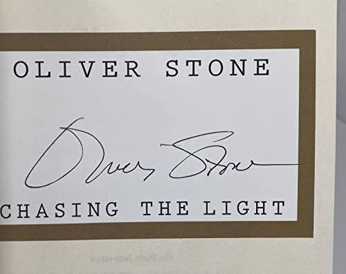 Oliver Stone Signed Chasing The Light Hardcover Book Platoon Scarface COA