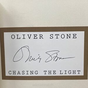 Oliver Stone Signed Chasing The Light Hardcover Book Platoon Scarface COA