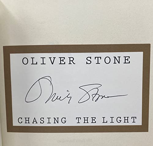 Oliver Stone Signed Chasing The Light Hardcover Book Platoon Scarface COA