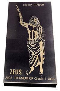 zeus 1 pound titanium art bar | greek gods