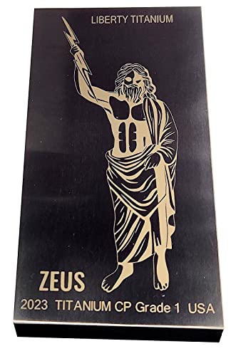 Zeus 1 Pound Titanium Art Bar | Greek Gods