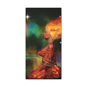 submission to the reset 10×20 canvas wall art zodiac aries, leo, sagittarius fire signs galaxy black beauty feminine woman easy to display decor living room bedroom office wall decor home decoration