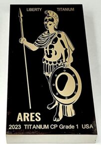 ares 1 pound titanium art bar | greek gods