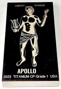 apollo 1 pound titanium art bar | greek gods