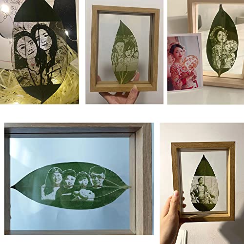 Customized Leaves Photo Gifts, Birthday Gifts for Women, Gifts for Newlyweds, Valentines Day Gifts for Him, Memorial Gifts for Loss of Father, Dog Memorial Picture Frame