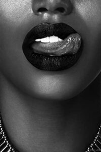 woman’s lips 24×36 inch metal print fine art photography by ella bar photography. (matte finish, 32×48 in)