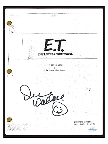 Dee Wallace Signed Autographed E.T. the Extra-Terrestrial Movie Script ACOA COA