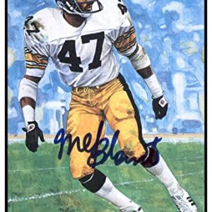 Mel Blount Signed Goal Line Art Card GLAC Autographed Steelers PSA/DNA