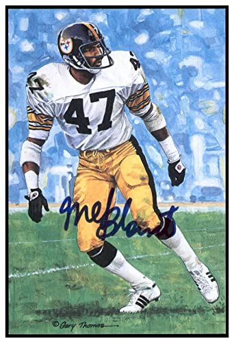 Mel Blount Signed Goal Line Art Card GLAC Autographed Steelers PSA/DNA