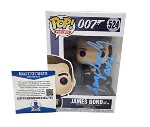 george lazenby signed autographed funko pop figure james bond 007 beckett coa