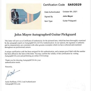 John Mayer Signed Autographed Full Size Acoustic Guitar Dead & Company COA