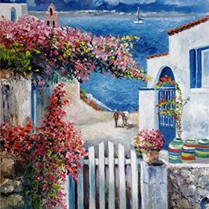 Coming Home, Mediterranean Greece by Internationally Renowned Painter Yary Dluhos