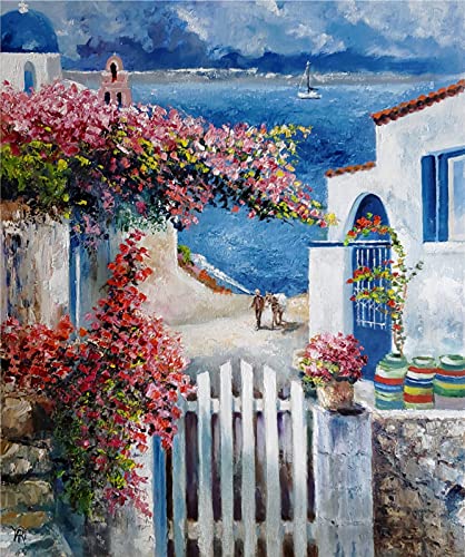 Coming Home, Mediterranean Greece by Internationally Renowned Painter Yary Dluhos