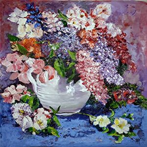 A Pitcher of Spring - Floral Still Life by Internationally Renowned Painter Yary Dluhos