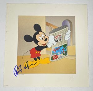 bob iger signed autographed mickey mouse serigraph walt disney ceo beckett coa