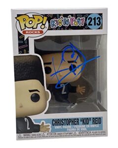 christopher”kid” reid signed autographed funko pop kid ‘n play beckett coa