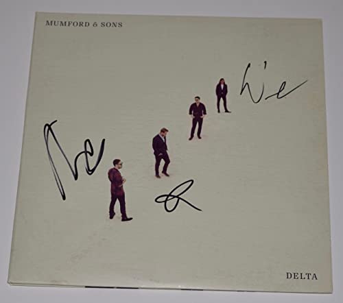 Mumford & Sons Signed Autographed DELTA Record Album LP Marcus + 2 JSA COA