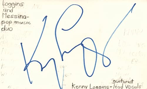 Kenny Loggins Guitarist Singer Loggins Messina Band Signed Index Card JSA COA