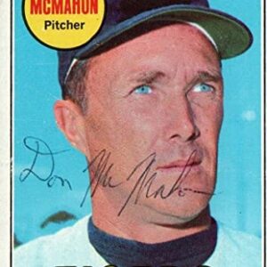 Don McMahon Signed 1969 Topps Baseball Card with JSA COA