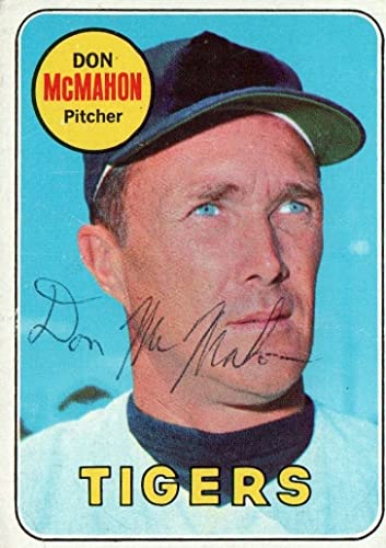 Don McMahon Signed 1969 Topps Baseball Card with JSA COA