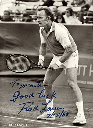 Rod Laver Tennis Great Signed Postcard with JSA COA