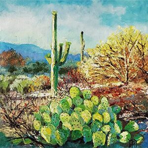 arizona – desert landscape by internationally renowned painter yary dluhos