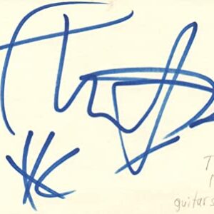 Thurston Moore Guitarist Vocals Sonic Youth Rock Band Signed Index Card JSA COA