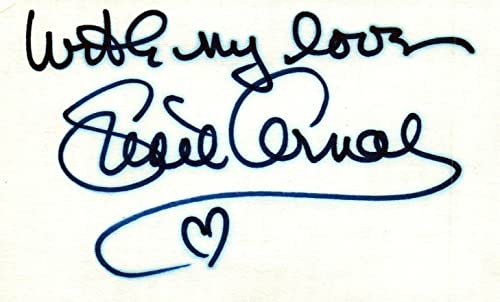 Lucie Arnaz Actress Signed 3x5 Index Card with JSA COA