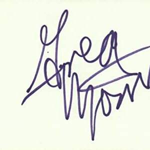 Greg Morris Actor 1981 Pyramid TV Movie Autographed Signed Index Card JSA COA