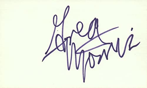 Greg Morris Actor 1981 Pyramid TV Movie Autographed Signed Index Card JSA COA