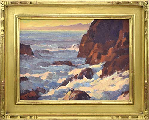 Untitled Seascape by Glenn Dean, Original Oil on Canvas, 9" x 12"