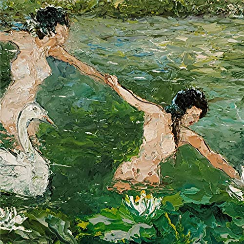 SOLD Pond Maidens, Lily Pond Women By Internationally Renown Artist Andre Dluhos